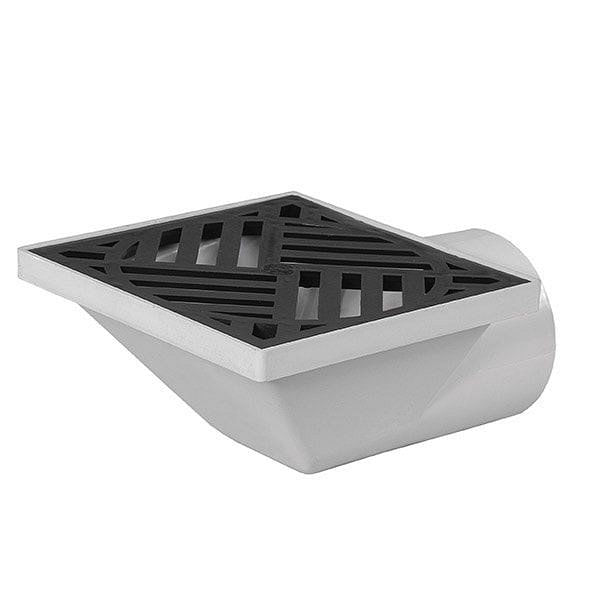 Embudo Horizontal PVC Negro 20x20 Cm 110 Mm Amanco - Easy