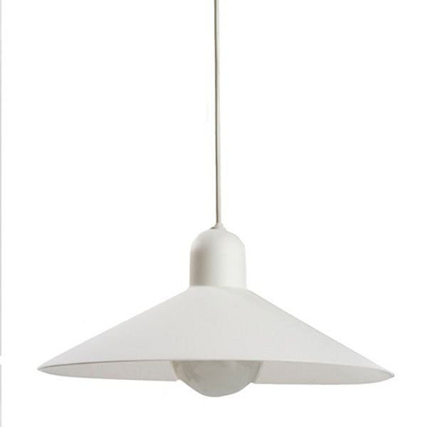 Colgante PVC 1 Luz E27 Blanco Eclipse - Easy