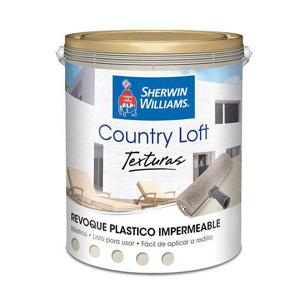Revestimiento Texturado Violeta Plastico 5 Kg Country Loft Sherwin ...