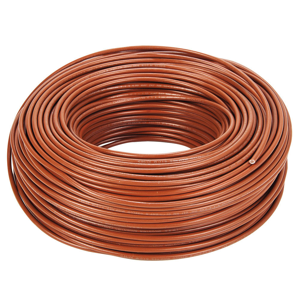 Cable Unipolar 4 Marrón Plastix "CF" X 100 M Imsa - Easy