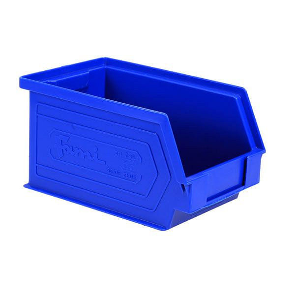 Contenedor Apilable Plástico 230x140x130 Mm Azul Storage - Easy