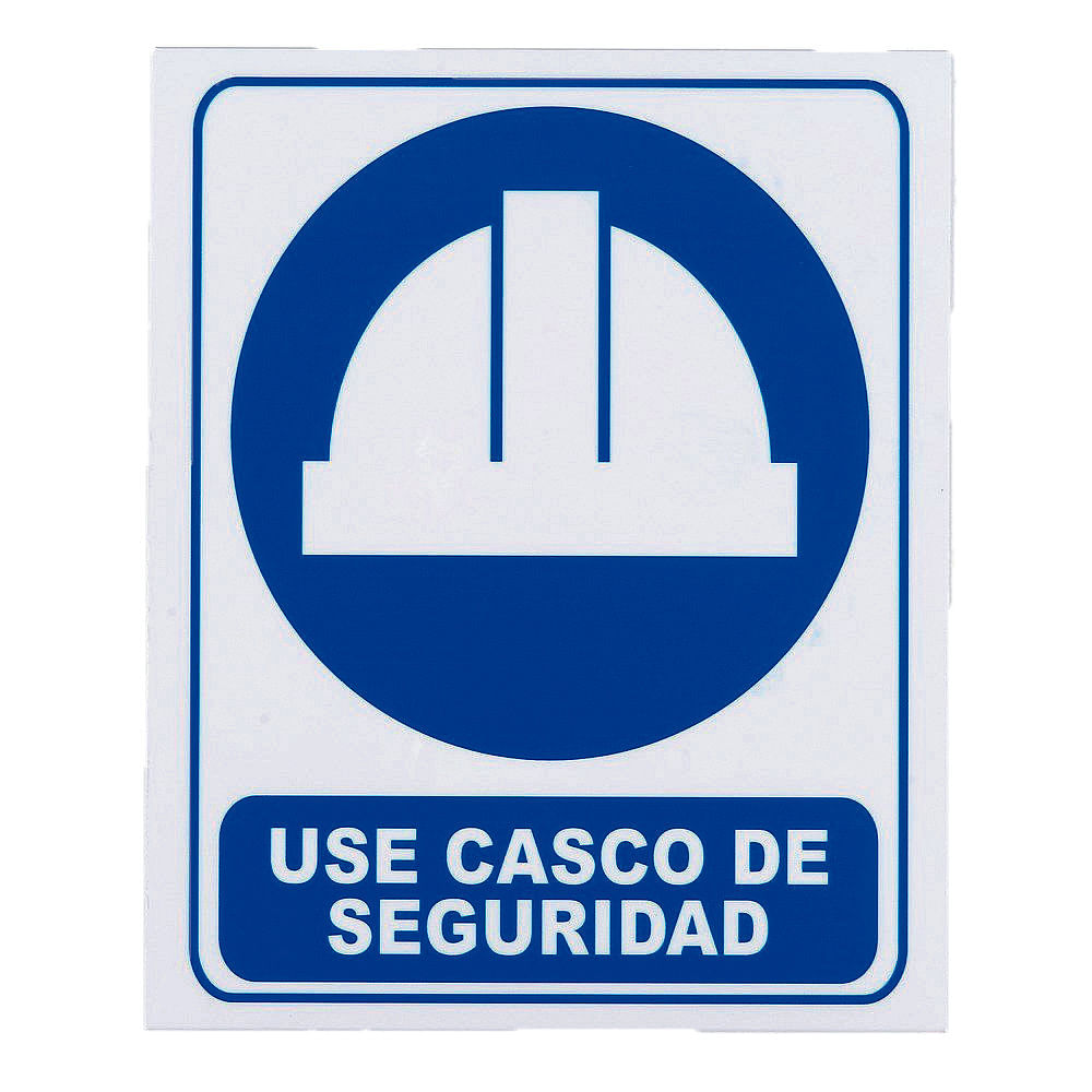 Cartel Señaletica Use Casco 25x30 - Easy