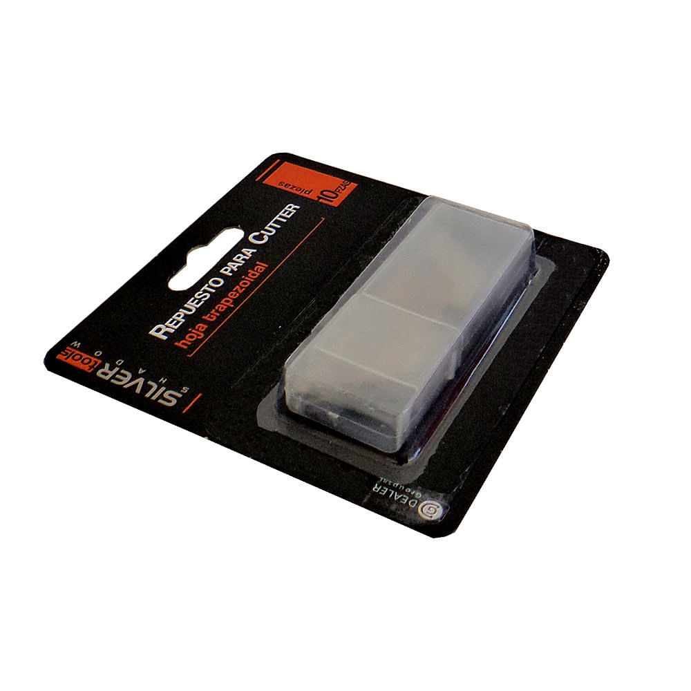Repuesto para Cutter Hoja Trapezoidal 10 Mm 10 Piezas Silver Shadow - Easy