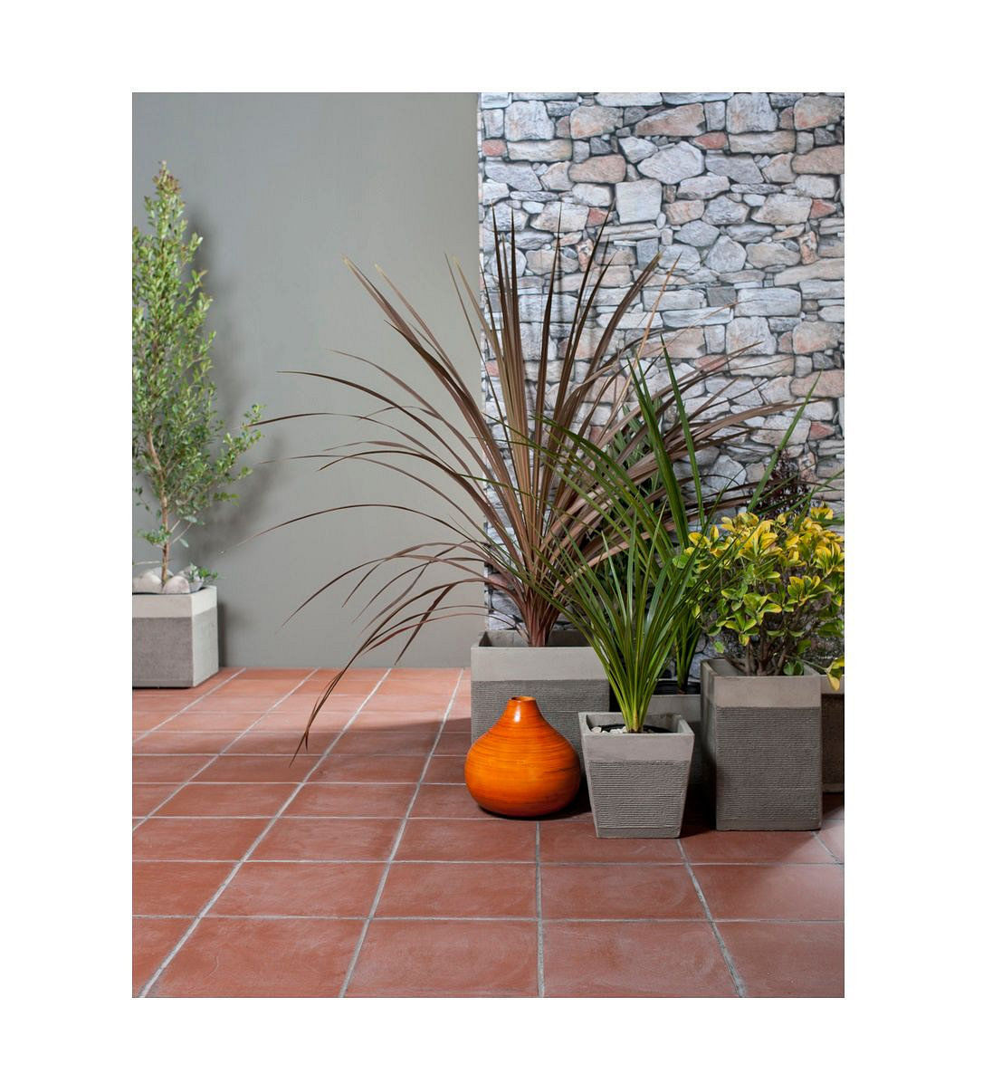 Cerámico para Piso 26X26 Cm Rojo Brillante Loimar - Easy