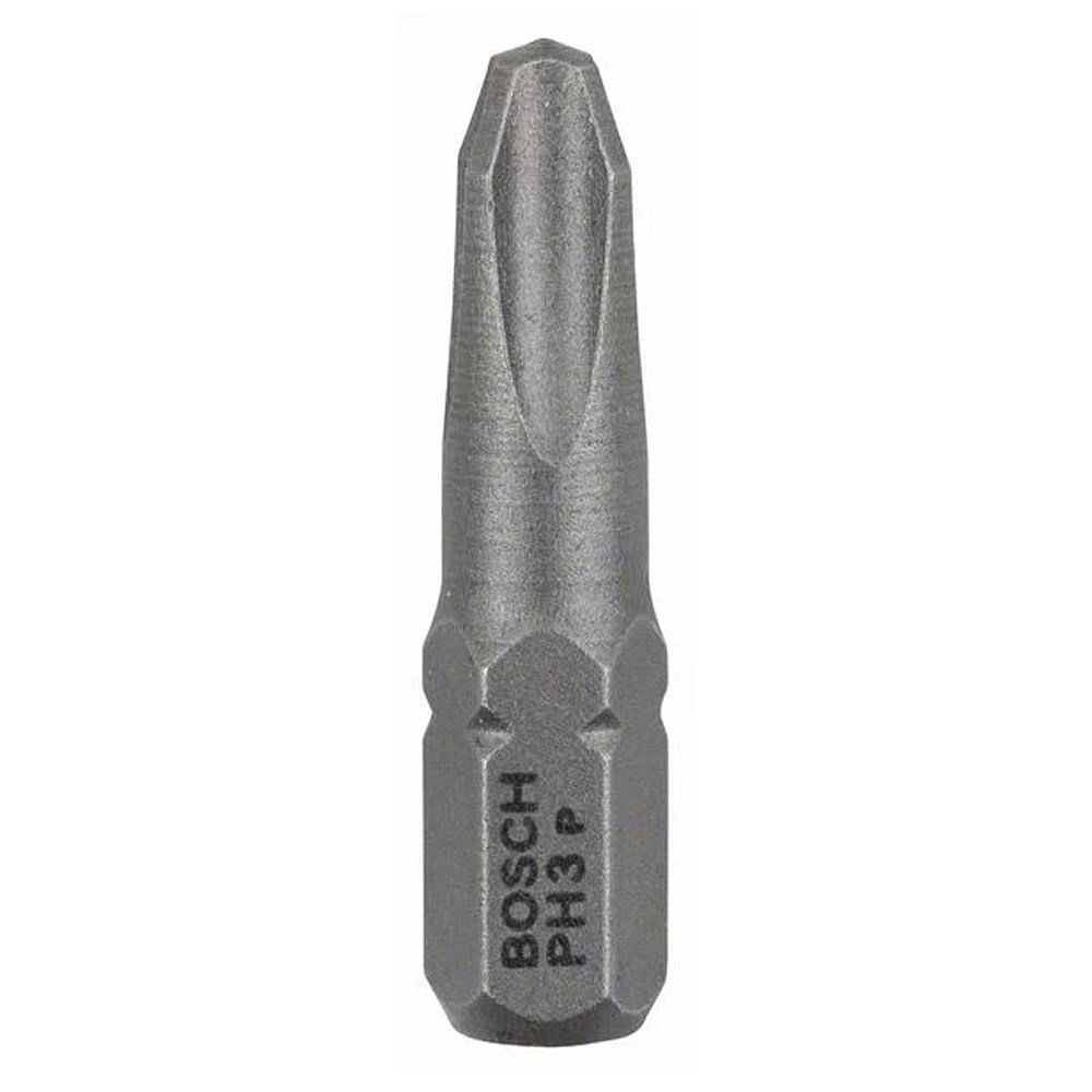 Punta Para Atornillar Phillips Plateado PH3, 25 Mm 3 Unidades Bosch - Easy