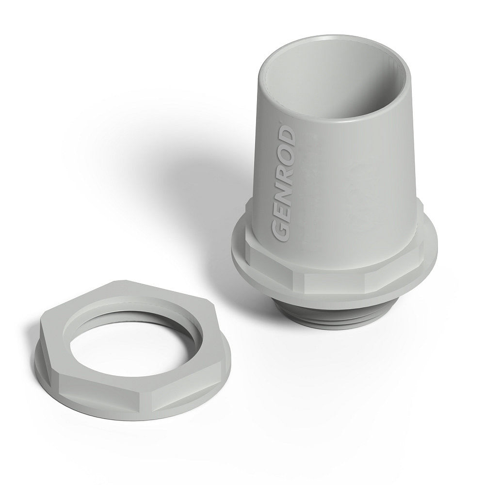 Conector PVC 25 Mm 2 Un Gris Genrod - Easy