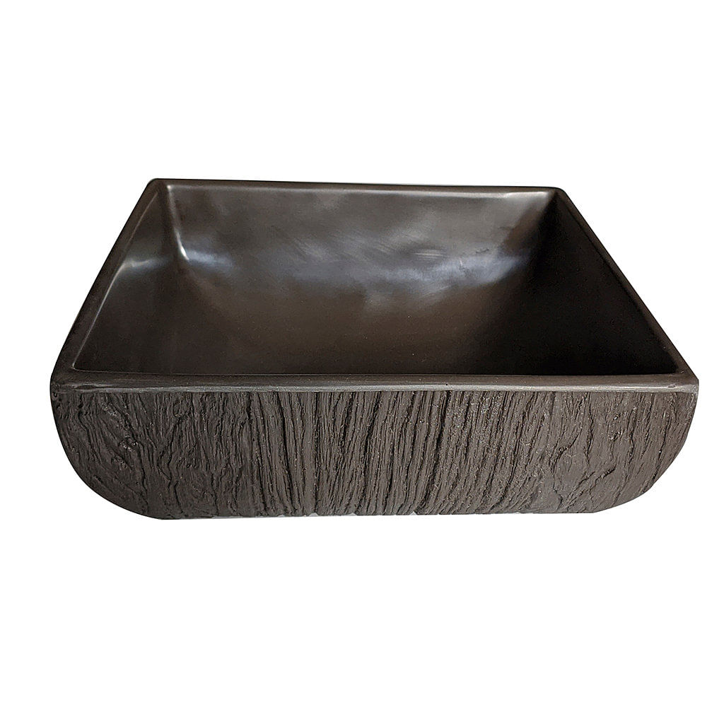 Bacha De Apoyar Corteza Chocolate Resina Poliéster PolyQuartz - Easy