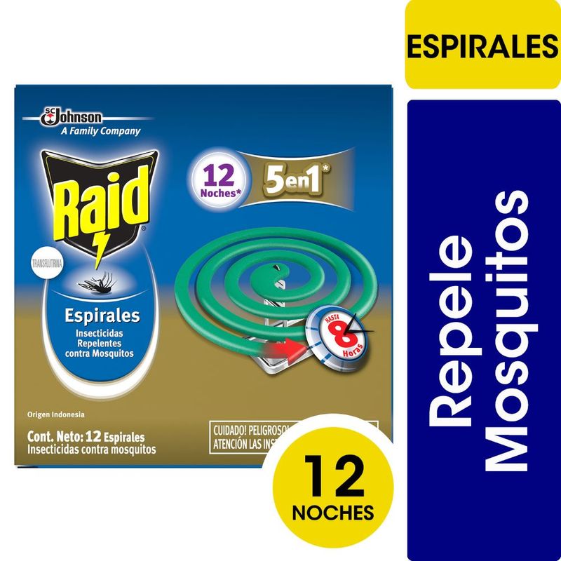 Espirales Verde Estuches 12 U Raid - Easy Espirales Verde Estuches 12 U Raid - Easy