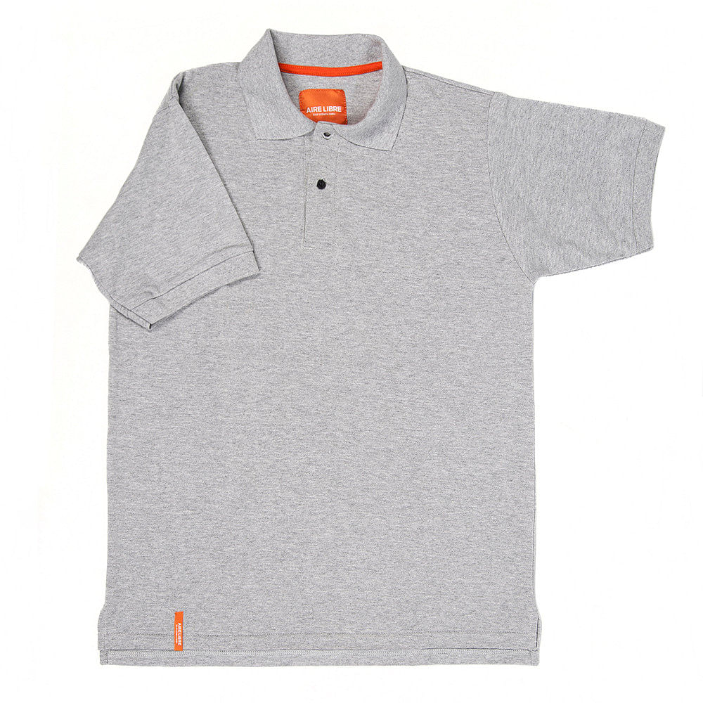 Chomba Pique Manga Corta Gris Melange Xl - Easy