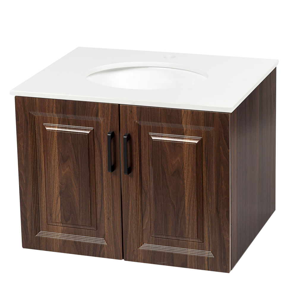 Vanitory 2 Puertas 60x45x40 Cm Madera Marrón Jy-8016 Vessanti - Easy