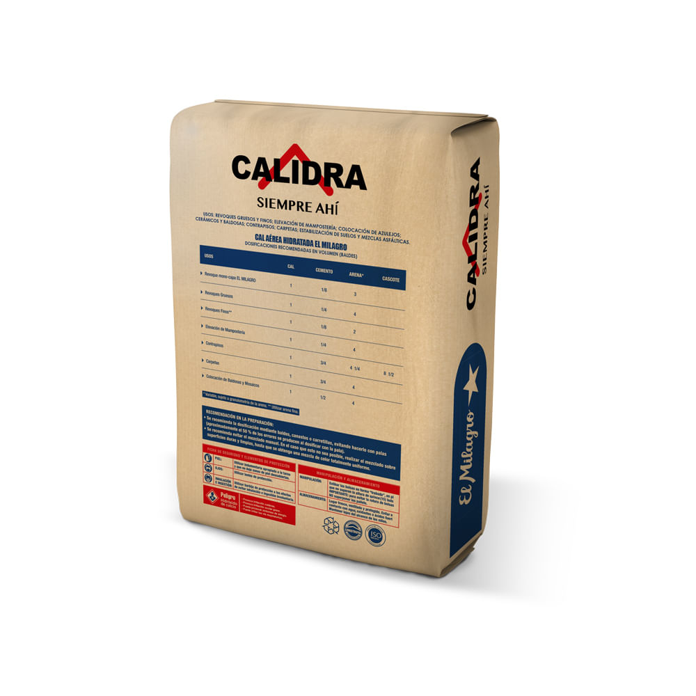 Cal Hidratada 25 Kg El Milagro - Easy