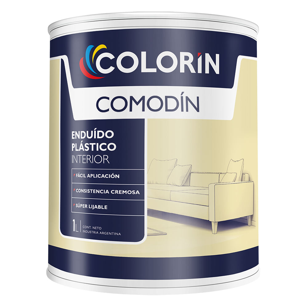 Enduido Interior Blanco Mate 1 Lts Colorin - Easy