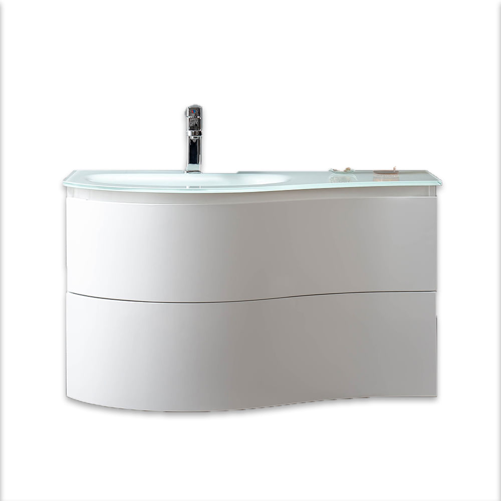 Vanitory 80X52 Cm Melamina Blanco Hawai Vessanti - Easy