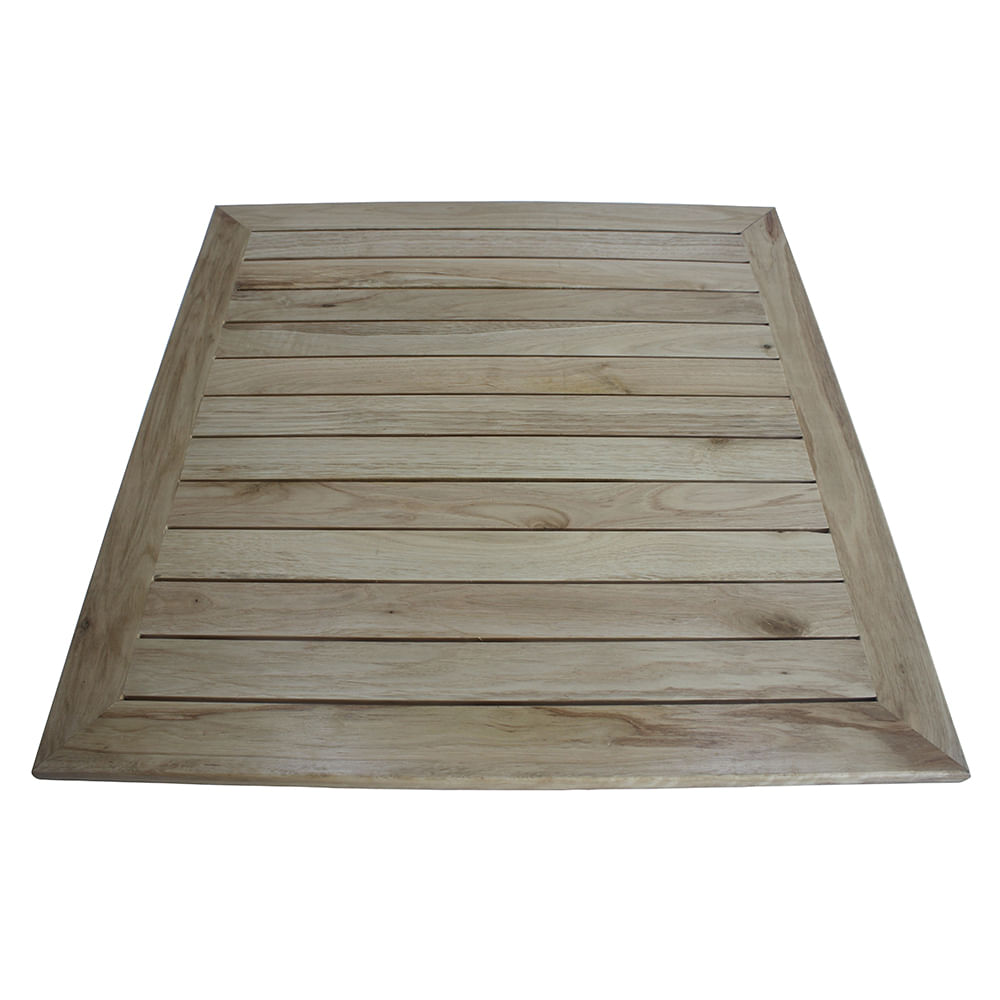 Mesa Bistro Aluminio Madera Gris Outzen - Easy