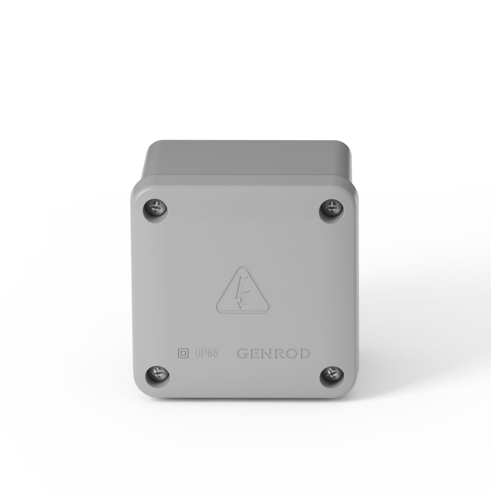 Caja de Pase Estanca IP65 90x90x55 Mm Gris Genrod - Easy