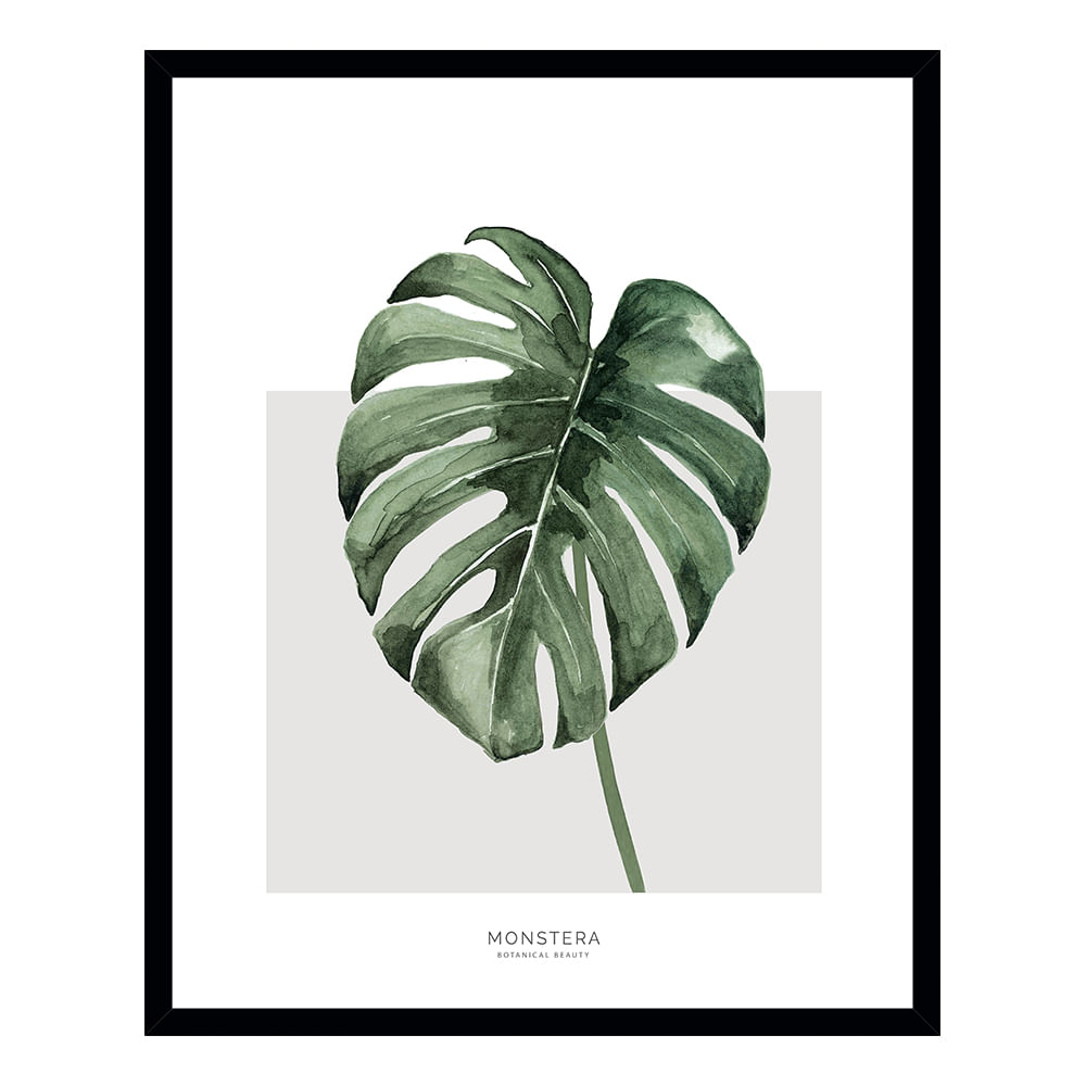 Cuadro Monstera 40X50 Cm Banano - Easy