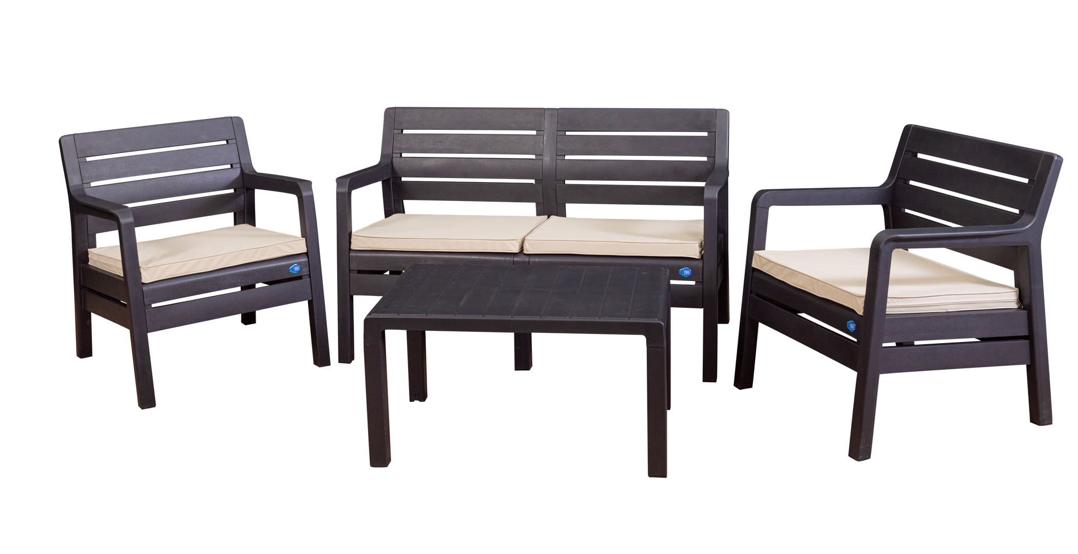 Set Living 78X67X43Cm Grafito Voss 2000 - Easy