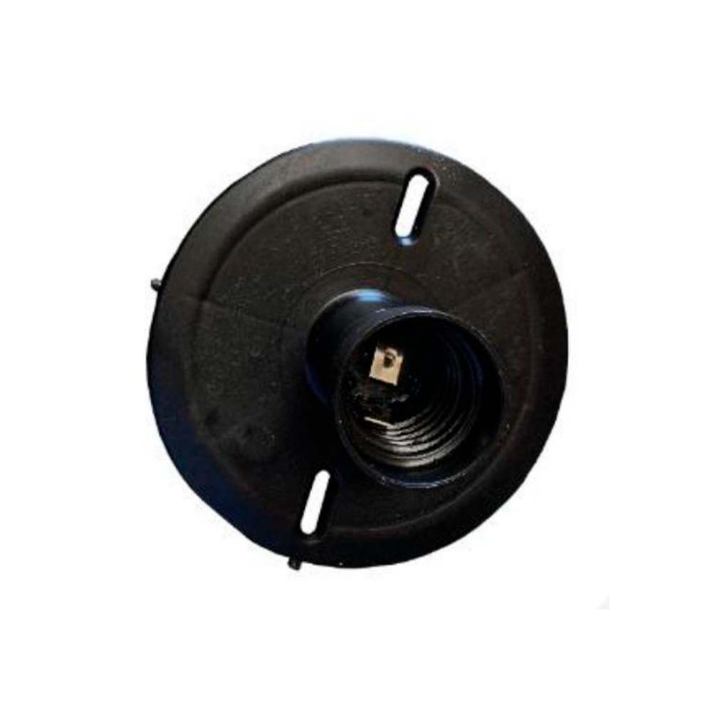 Receptaculo Plastico Con Portalampara E27 Negro Spotsline - Easy