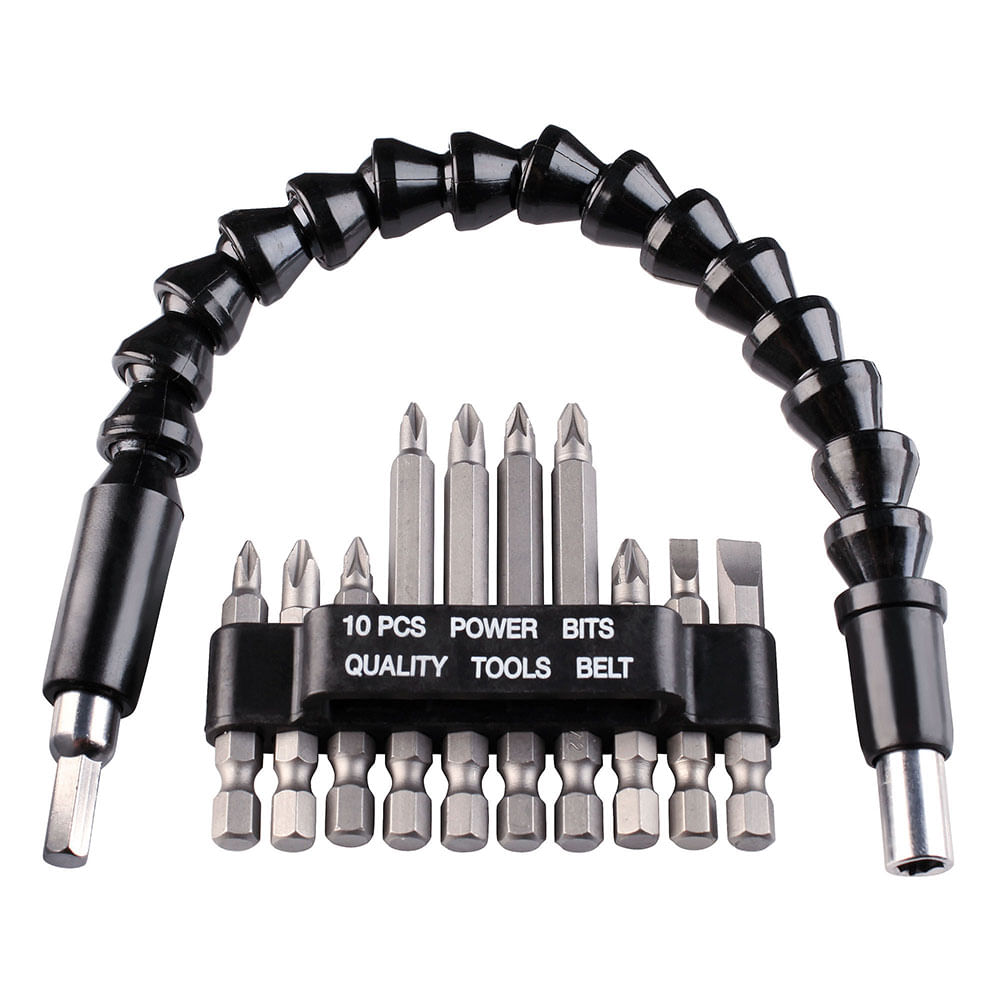 Set de Puntas con Eje Flexible 10 Piezas Kraftixx - Easy