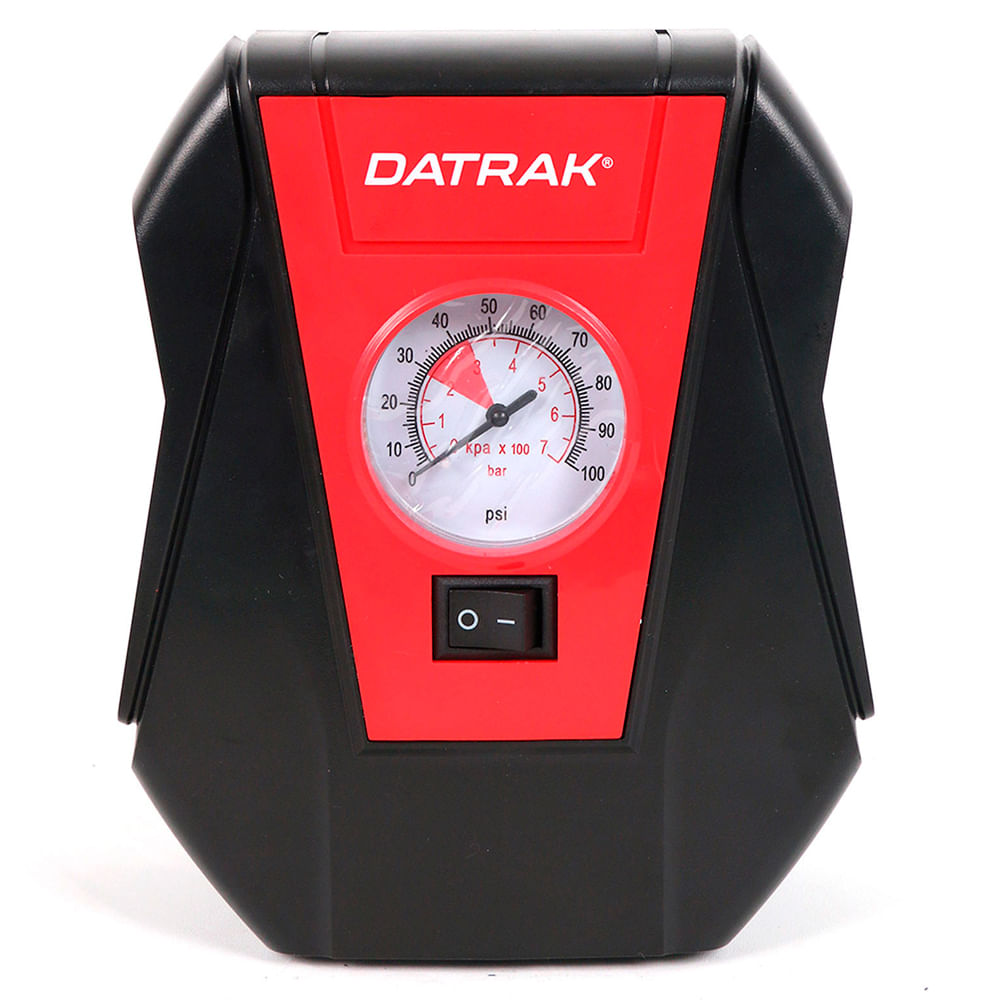 Mini Compresor 12V 45W 100 PSI Negro Datrak - Easy