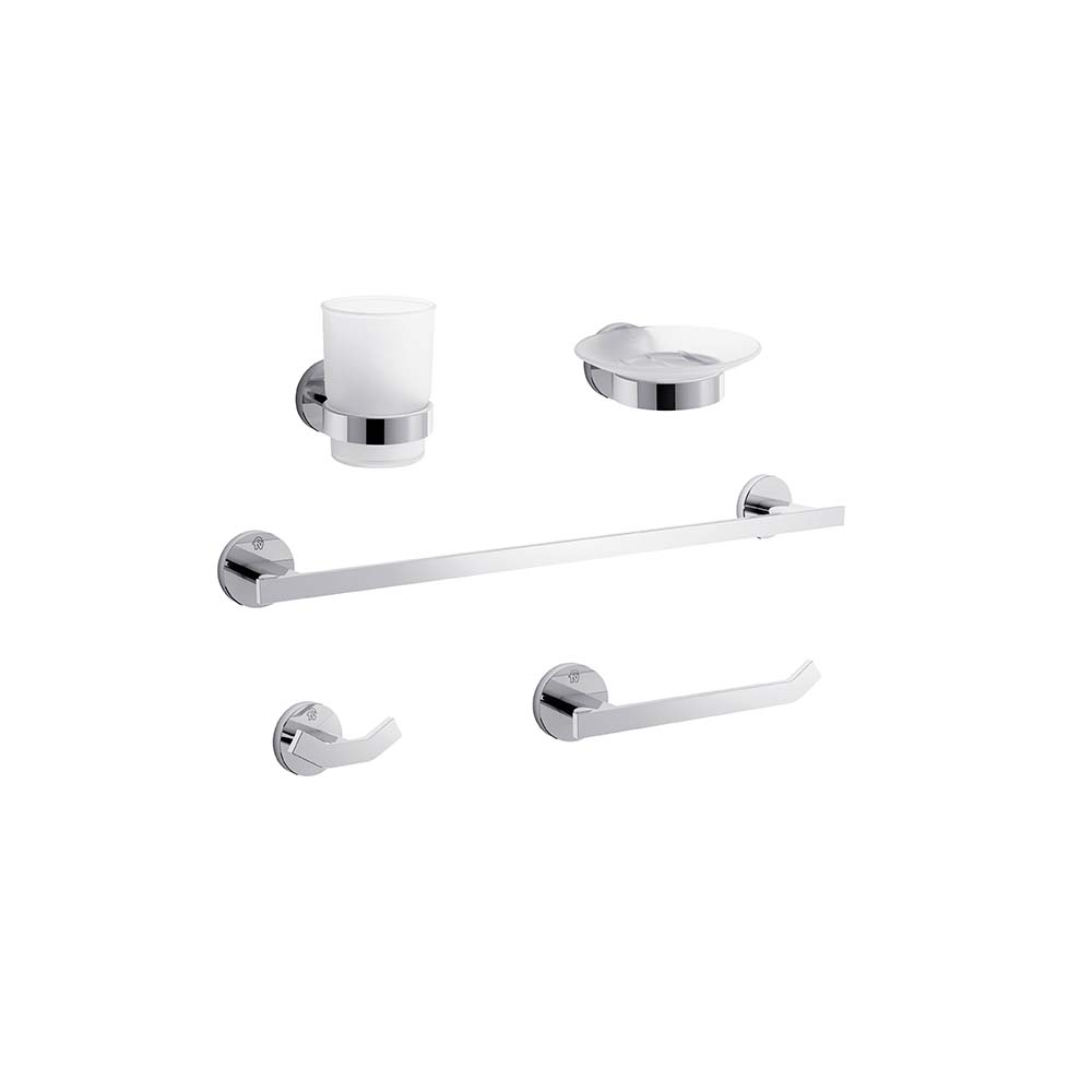 Set de Accesorios Baño Gris 5 Piezas Triades FV - Easy