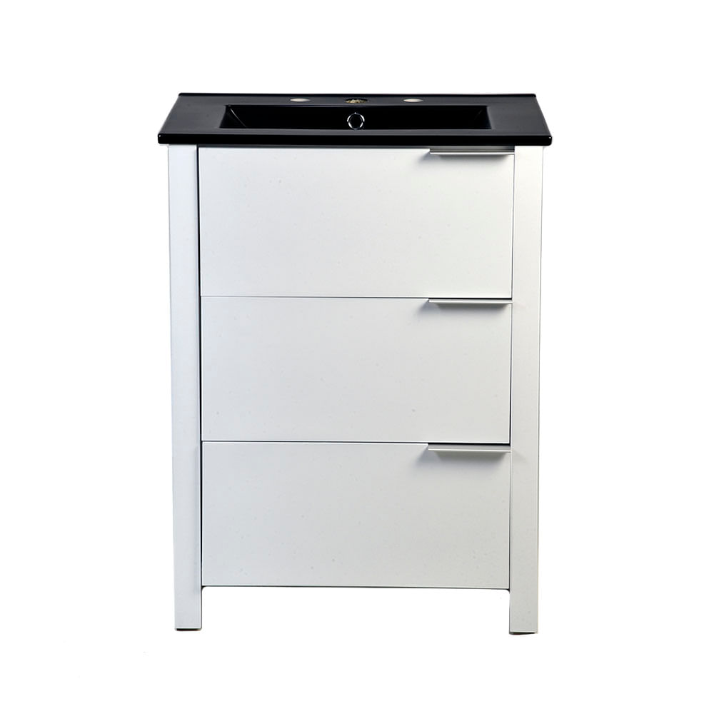 Vanitory 3 Cajones 60 Cm Chapa Metalica Blanco ABC Muebles - Easy