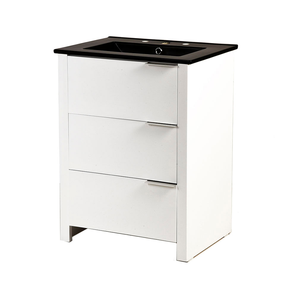 Vanitory 3 Cajones 60 Cm Chapa Metalica Blanco ABC Muebles - Easy