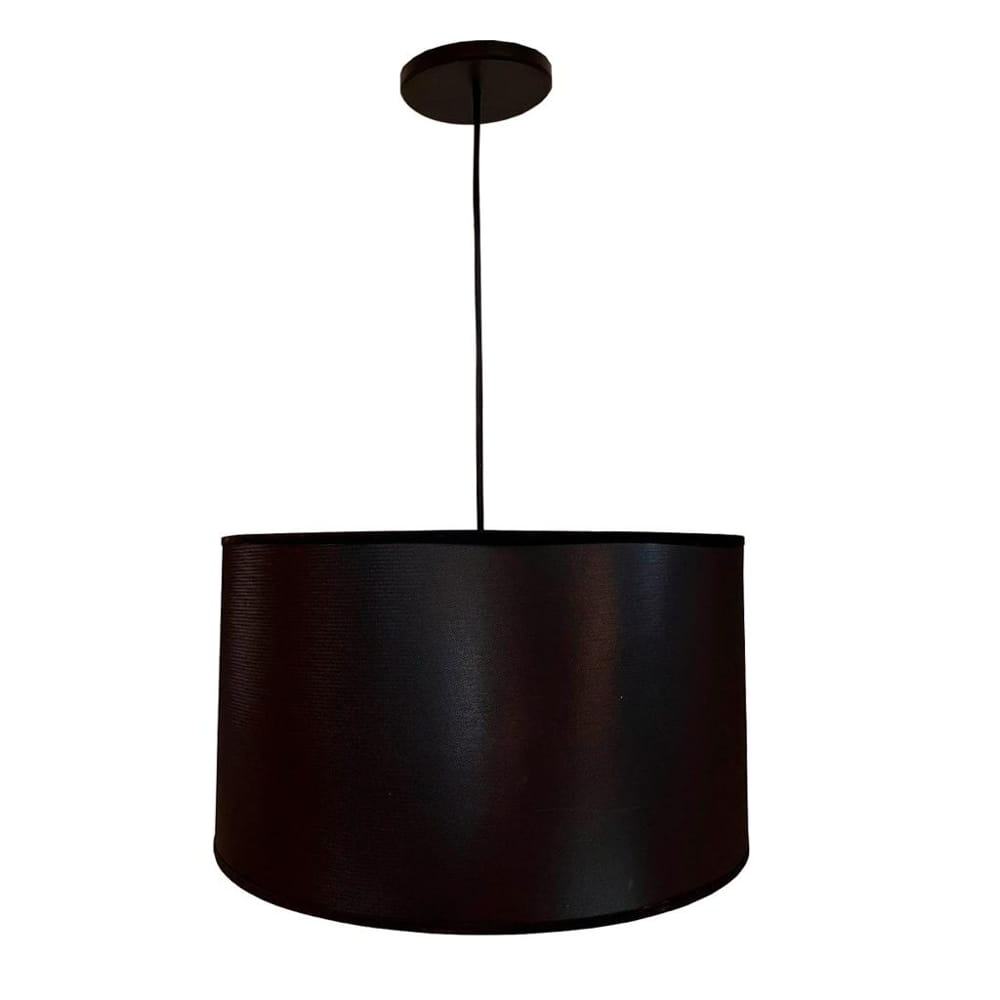 COLGANTE CIRCULAR 35X35X20 PVC NEGRO - Easy