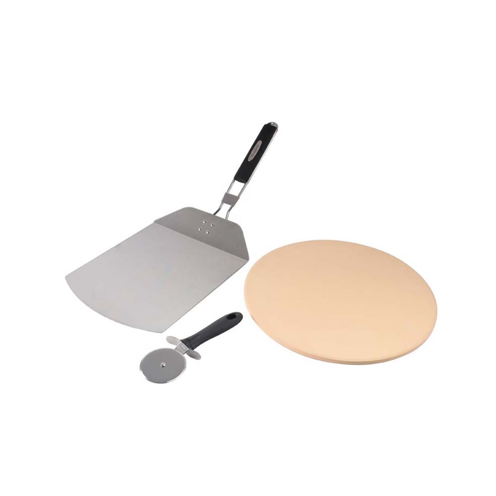 Set Pizzero Piedra + Espátula + Cortador Beef Maker easy.ar - Easy