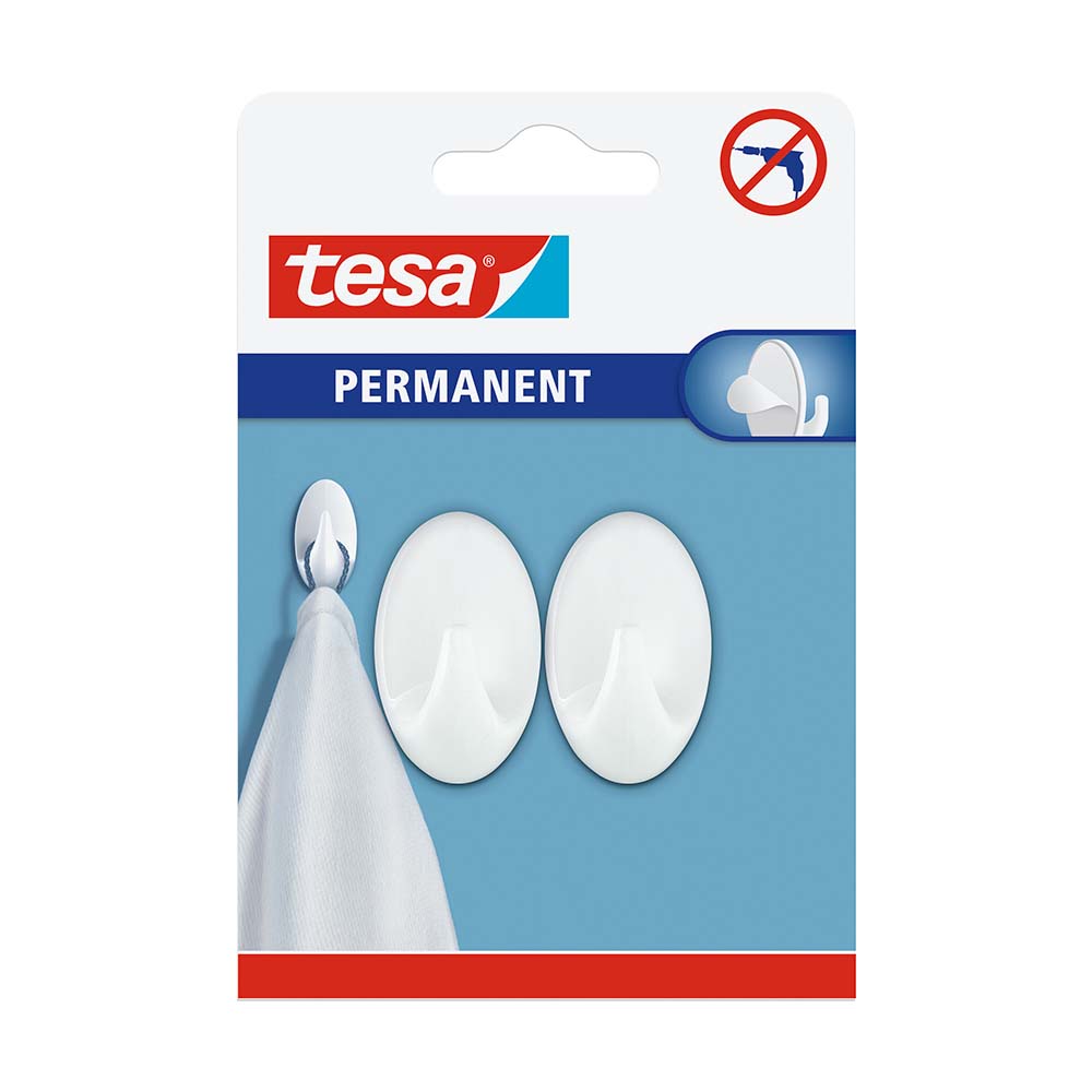 GANCHO ADH PERMAN BL OVAL X 2U TESA - Easy