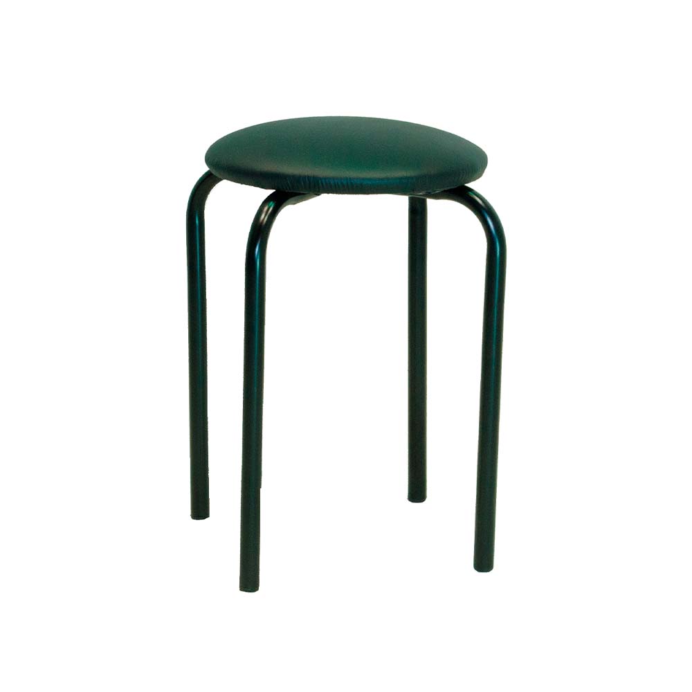 Banquito Redondo 30X30X45 Negro Dakot - Easy