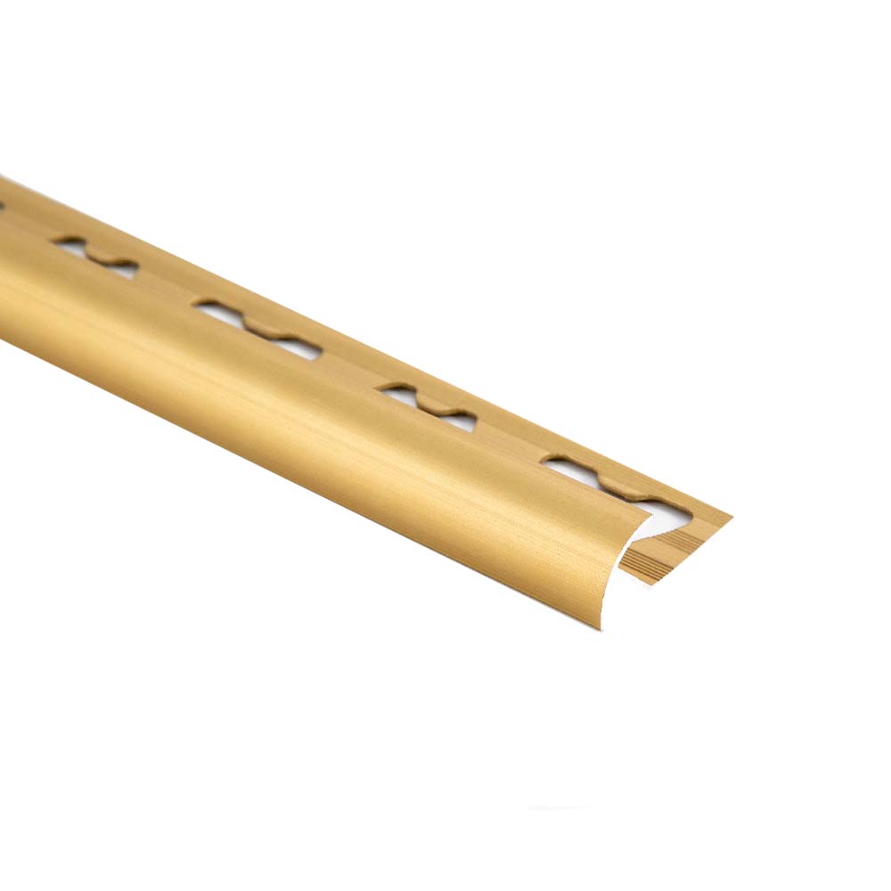 Guardacanto 2,5 Mts Aluminio Mate Dorado Moldumet - Easy