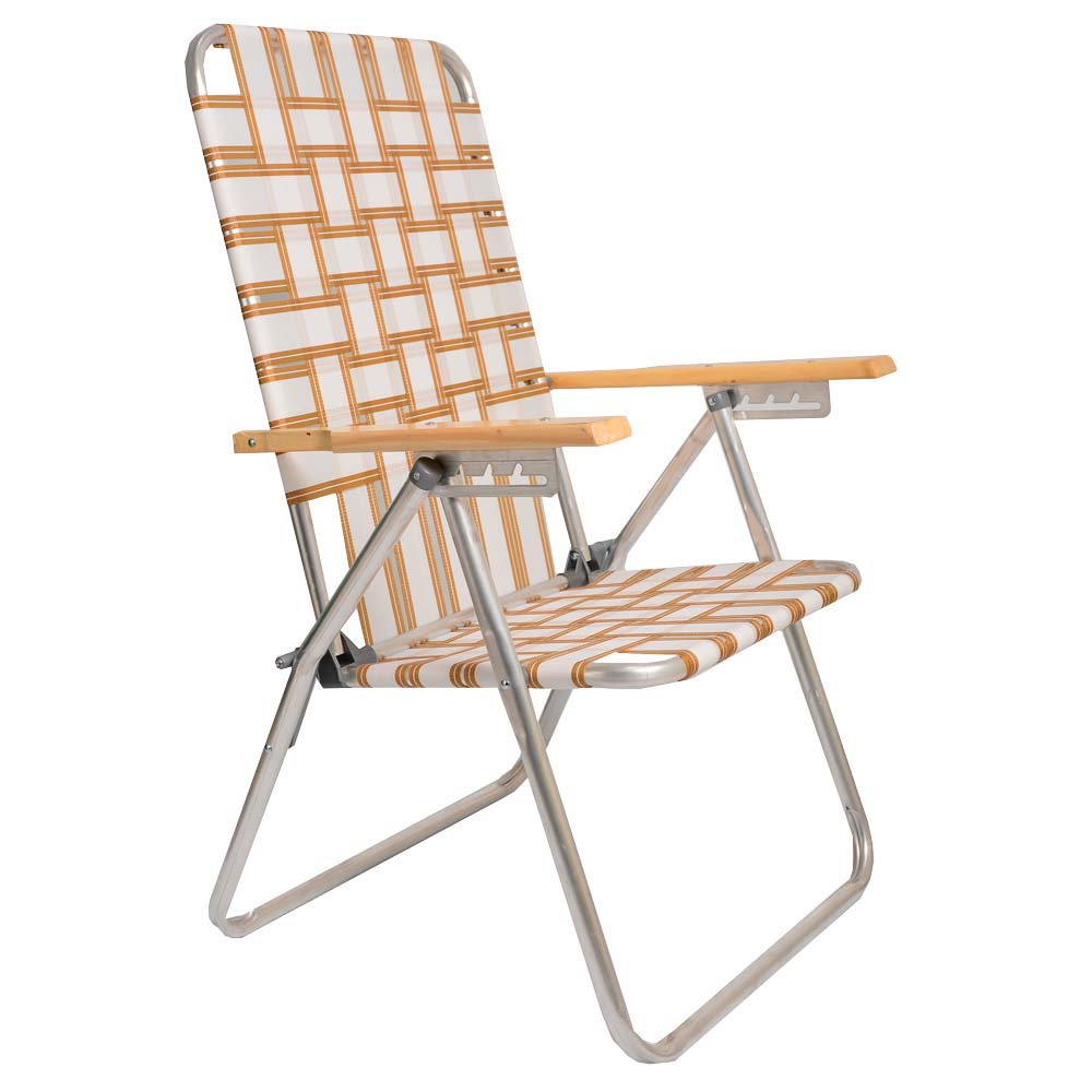 Reposera Reclinable Aluminio 102x63 Cm Blanco Descansar - Easy