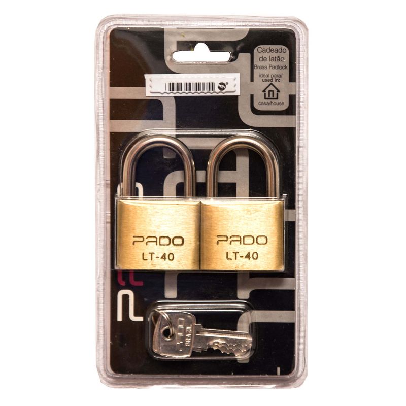 Candado Bronce 30 Mm X 2 Unidades Hermanados Pado - Easy Candado Bronce 30 Mm X 2 Unidades Hermanados Pado - Easy