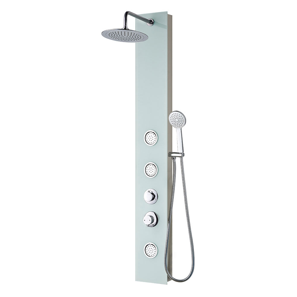 Columna de Ducha Hidromasaje 150x20x41 Cm Blanco Vessanti - Easy