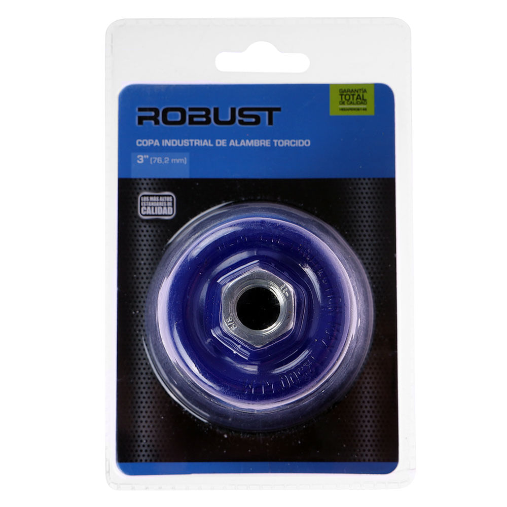 Copa Industrial Alambre Torcido 3" Robust - Easy