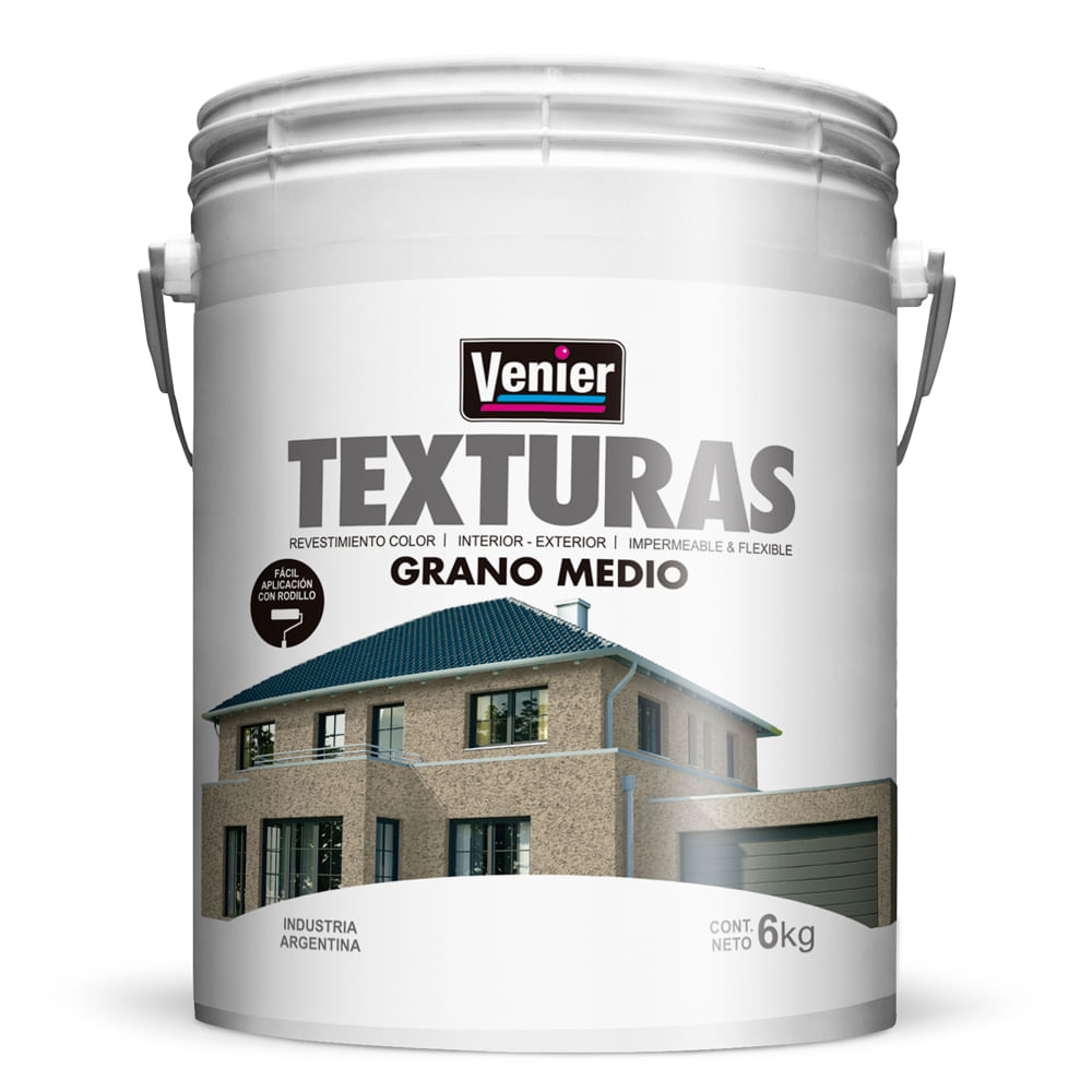Revestimiento Texturado Greige Mate Grano Medio 6 Kg Venier - Easy