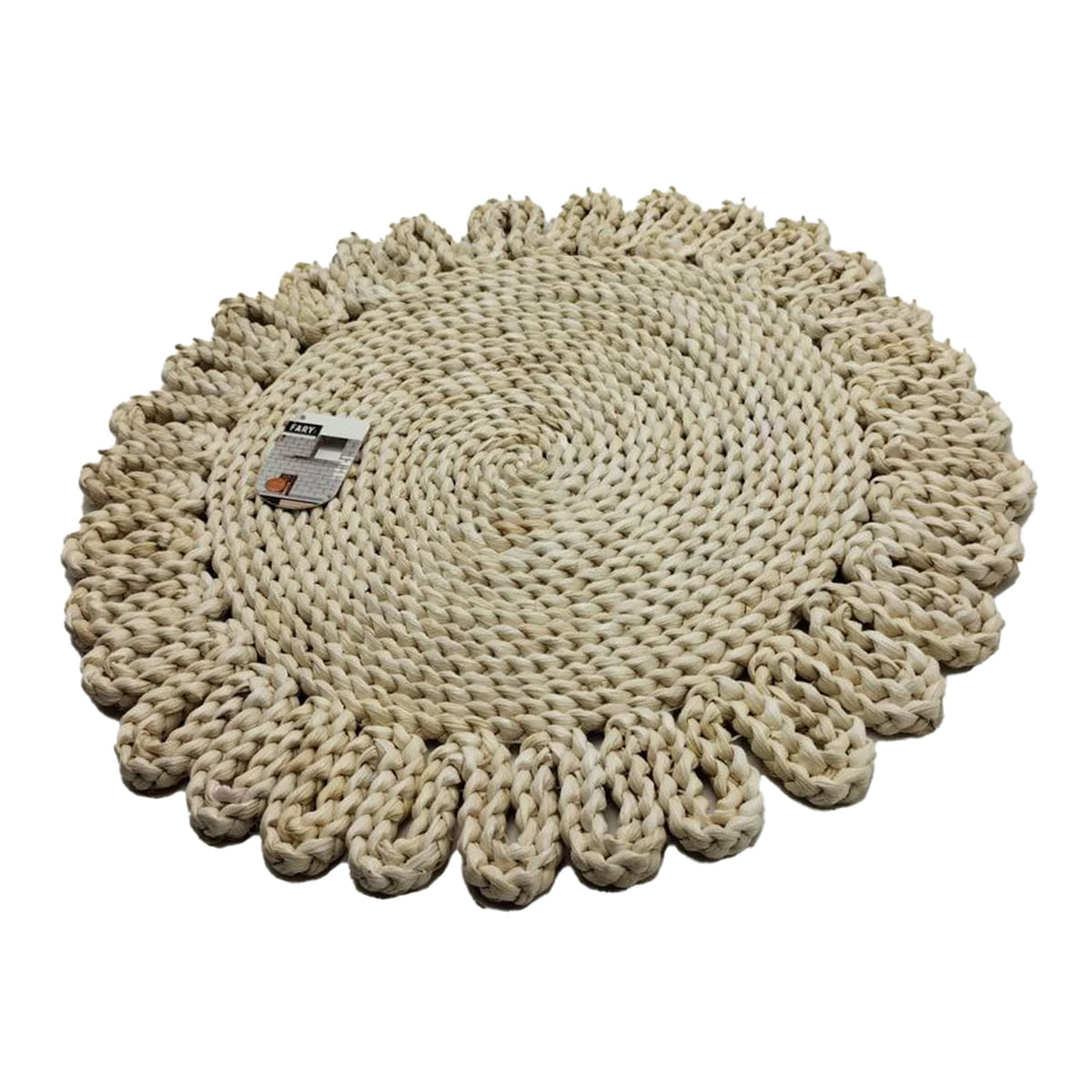 Individual Yute Blanco Ondas 38 Cm Fary Home - Easy