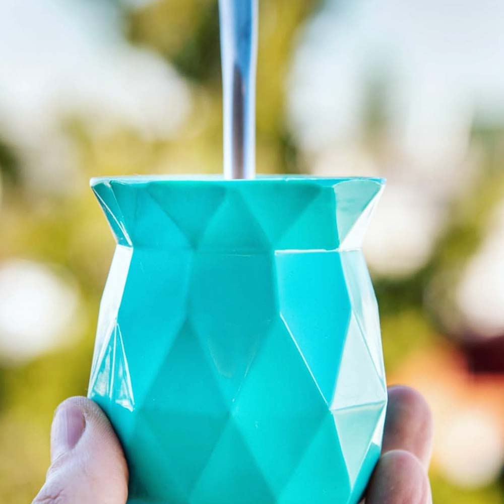 Mate Plástico Prisma Bombilla Acero Inoxidable Marwal - Easy