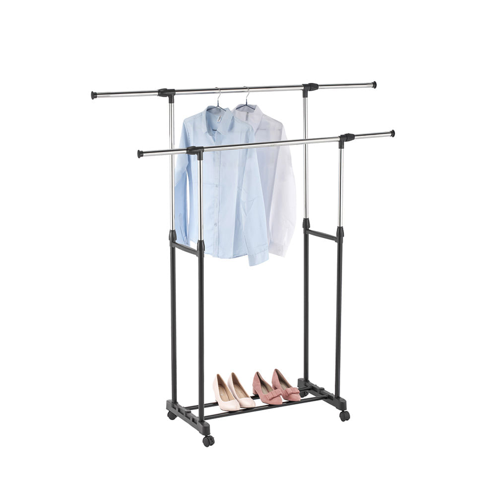 Barra De Ropa Transportable Doble Cotidiana - Easy