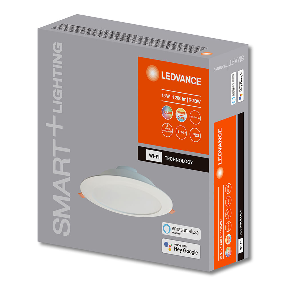 DOWNLIGHT SMART+ WIFI 15W 100-240V RGBW - Easy