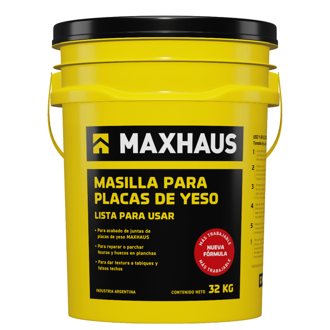 Masilla para Placas de Yeso 32 Kg Maxhaus - Easy