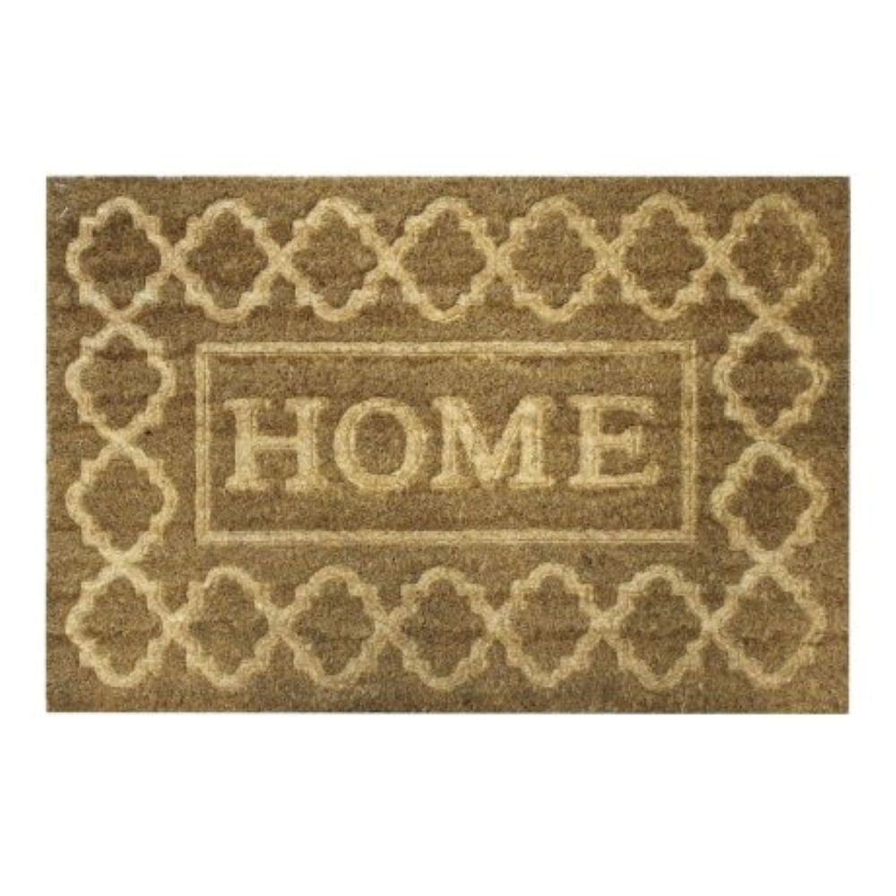 Felpudo Fibra de Coco Marrón 60x40 Cm Home Fielderstadt - Easy