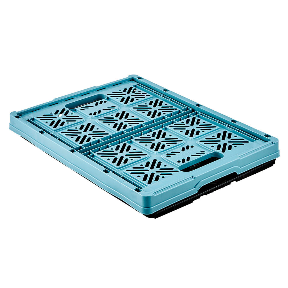 CAJA PLEGABLE PLASTICA 32L CELESTE - Easy