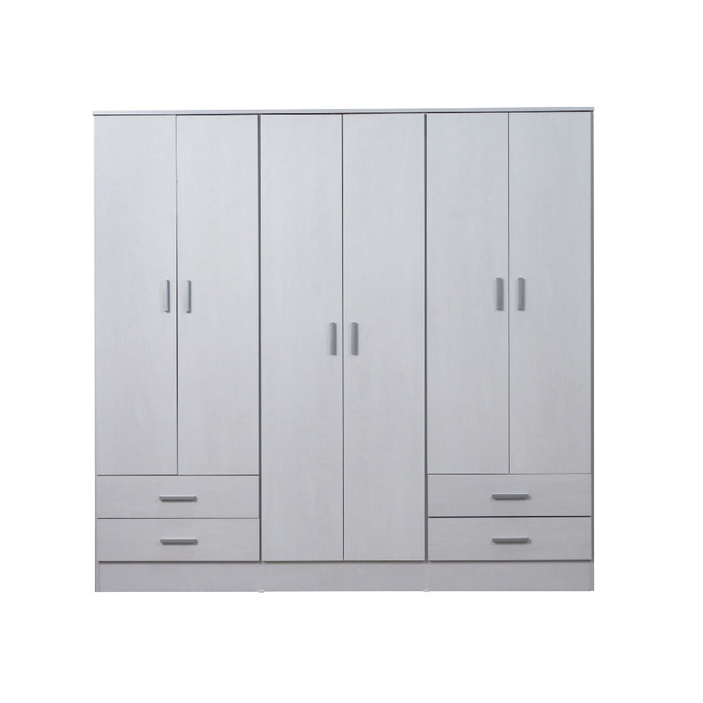 Placard 6 Puertas 169x47x182Cm Nevada Ricchezze - Easy