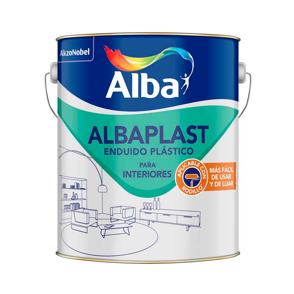 Enduido Interior Blanco Mate 4 Lts Alba - Easy