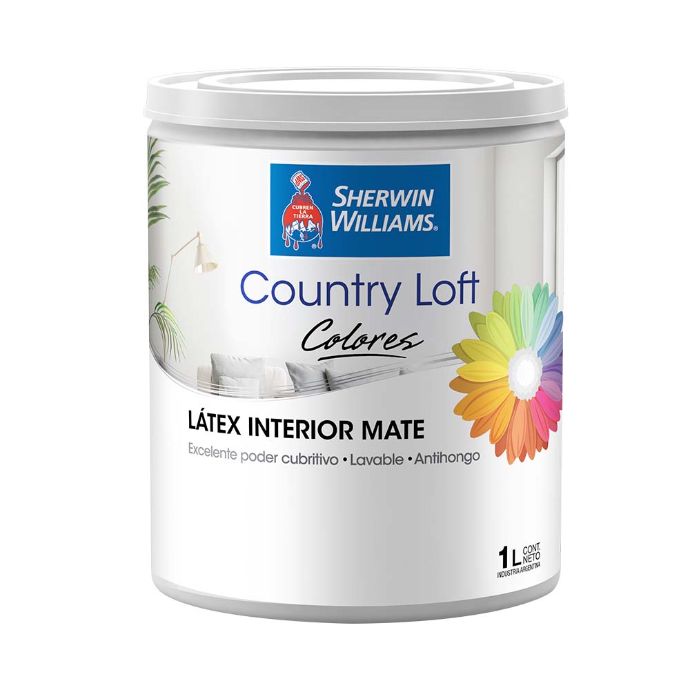Pintura Látex Interior Limón Mate 1 Lts Sherwin Williams - Easy