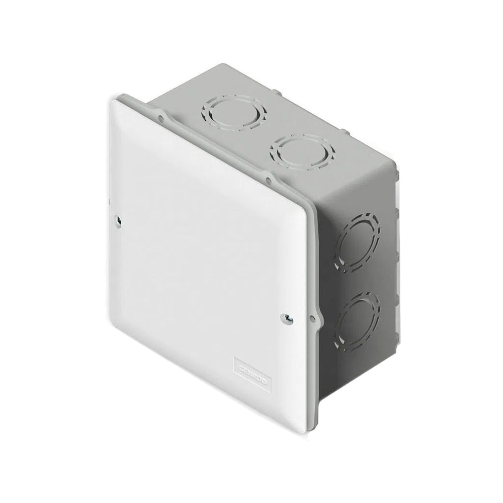 Caja de Embutir Rectangular Plástica 10x10 Cm Genrod - Easy