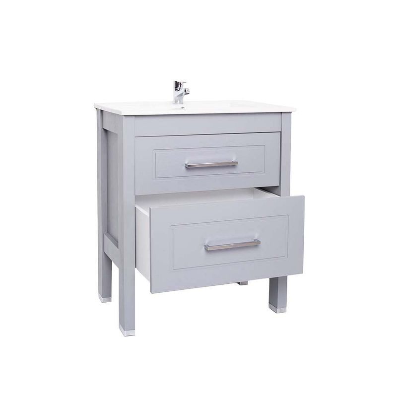 Vanitory Cajón Jazz 70 Gris 3 Agujeros - Easy