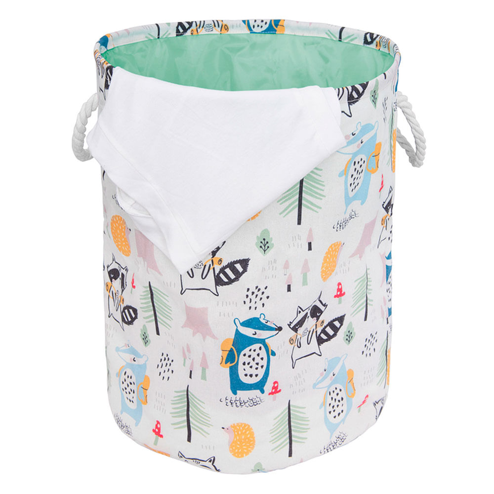 Hamper Canvas Cubierto Kids Bosque Cotidiana - Easy